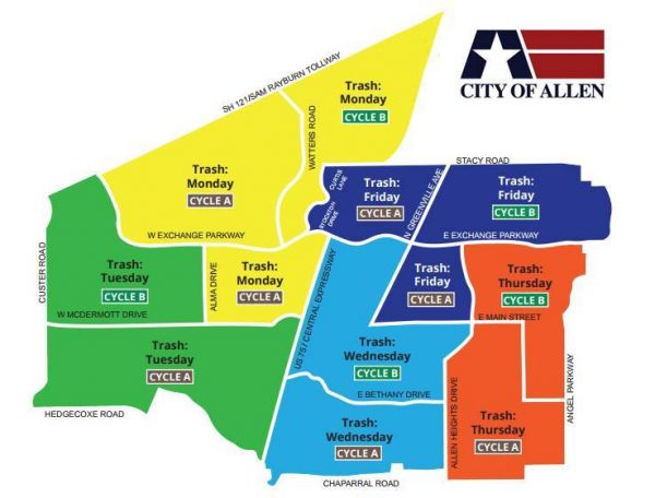 City of Allen Service Map - Community Waste Disposal